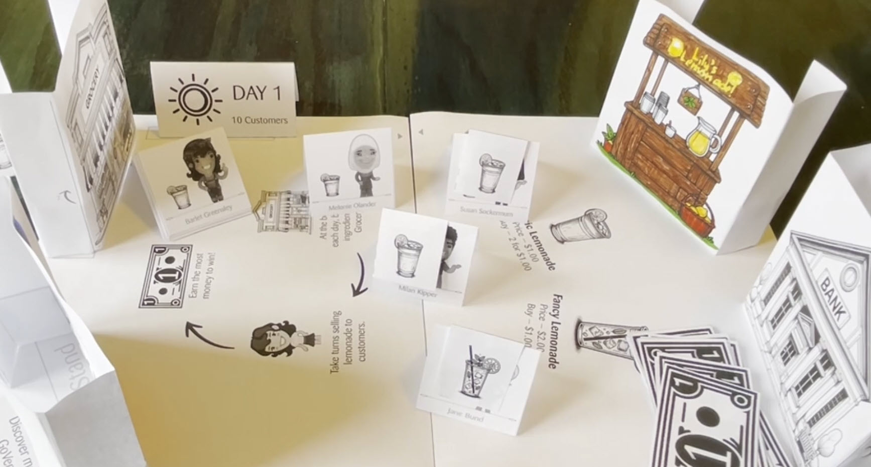 Lemonade Stand Game Workbook | Print + Build + Play | GoVenture